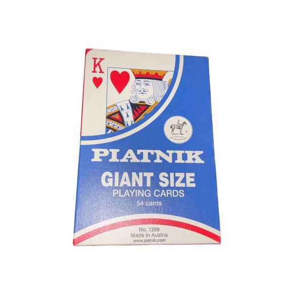 Piatnik Vienna | Games | Piatnik Vienna Giant Size Playing Cards No 399 54 Cards | Poshmark